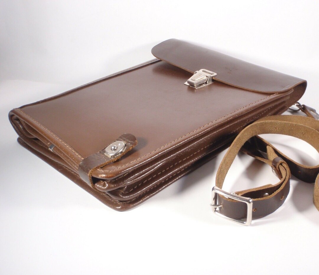 Planchet 7 USSR Officer Leather Map Bag Case Tablet Leather Strap ...
