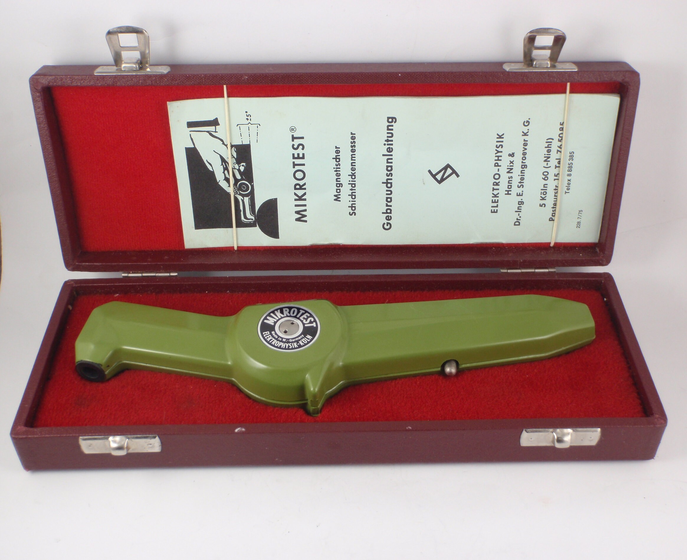 Microtest Magnetic Thickness Gauge Tool Instructions Original Box - Etsy