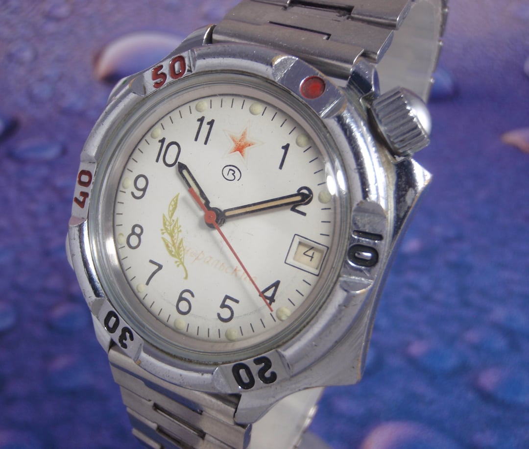 VOSTOK Komandirskie GENERALSKIYE Serviced USSR Military Vintage ...