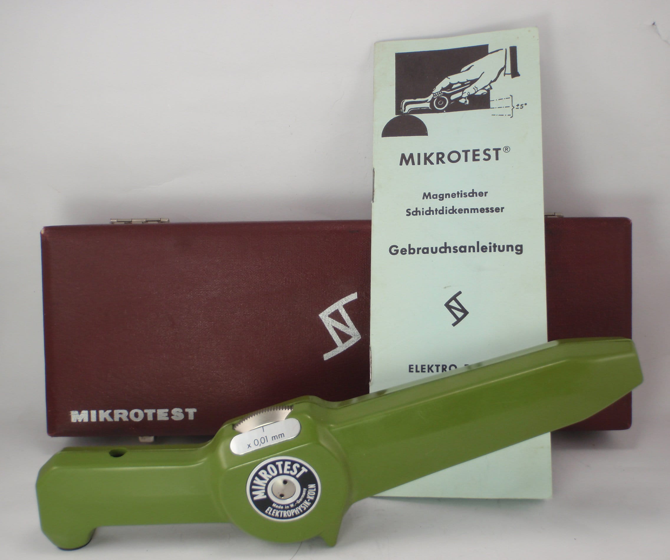 Microtest Magnetic Thickness Gauge Tool Instructions Original Box - Etsy