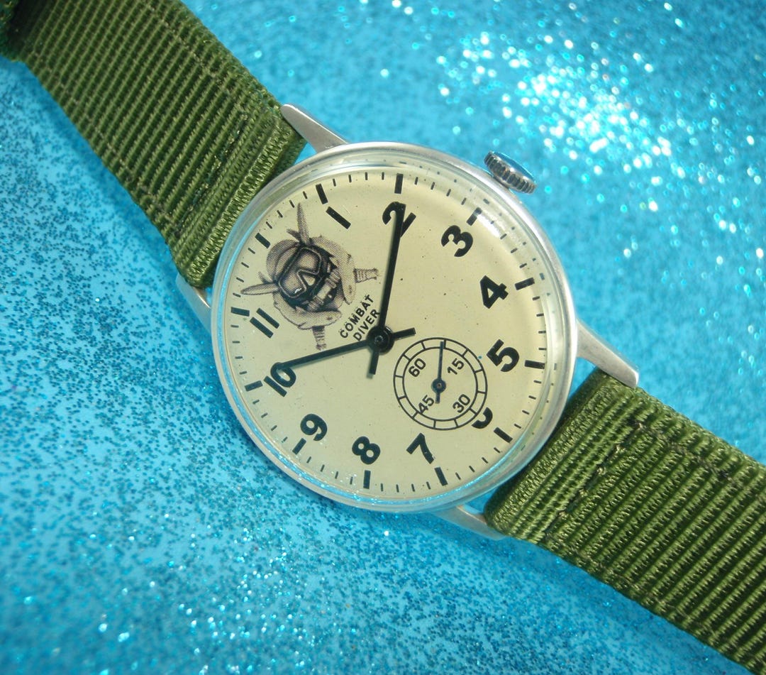 RAKETA Vintage 2603 Combat Diver USSR Soviet Mechanical Watch Serviced ...