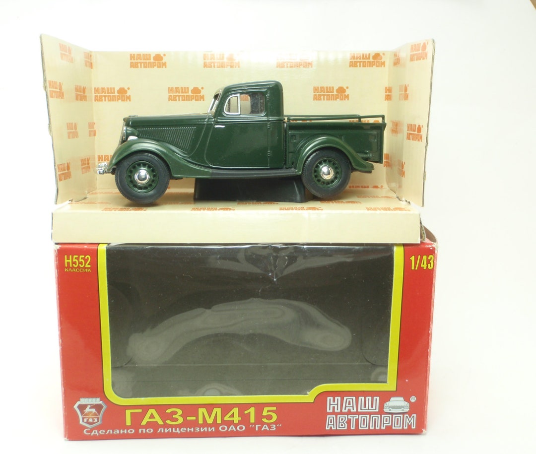 New GAZ-M415 Pickup Black Diecast Model Car by Nash Avtoprom Scale:1/43 ...