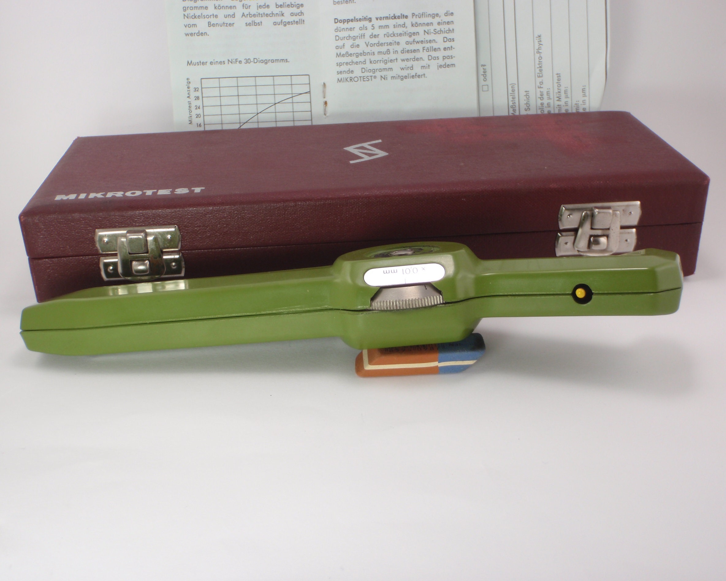 Microtest Magnetic Thickness Gauge Tool Instructions Original - Etsy