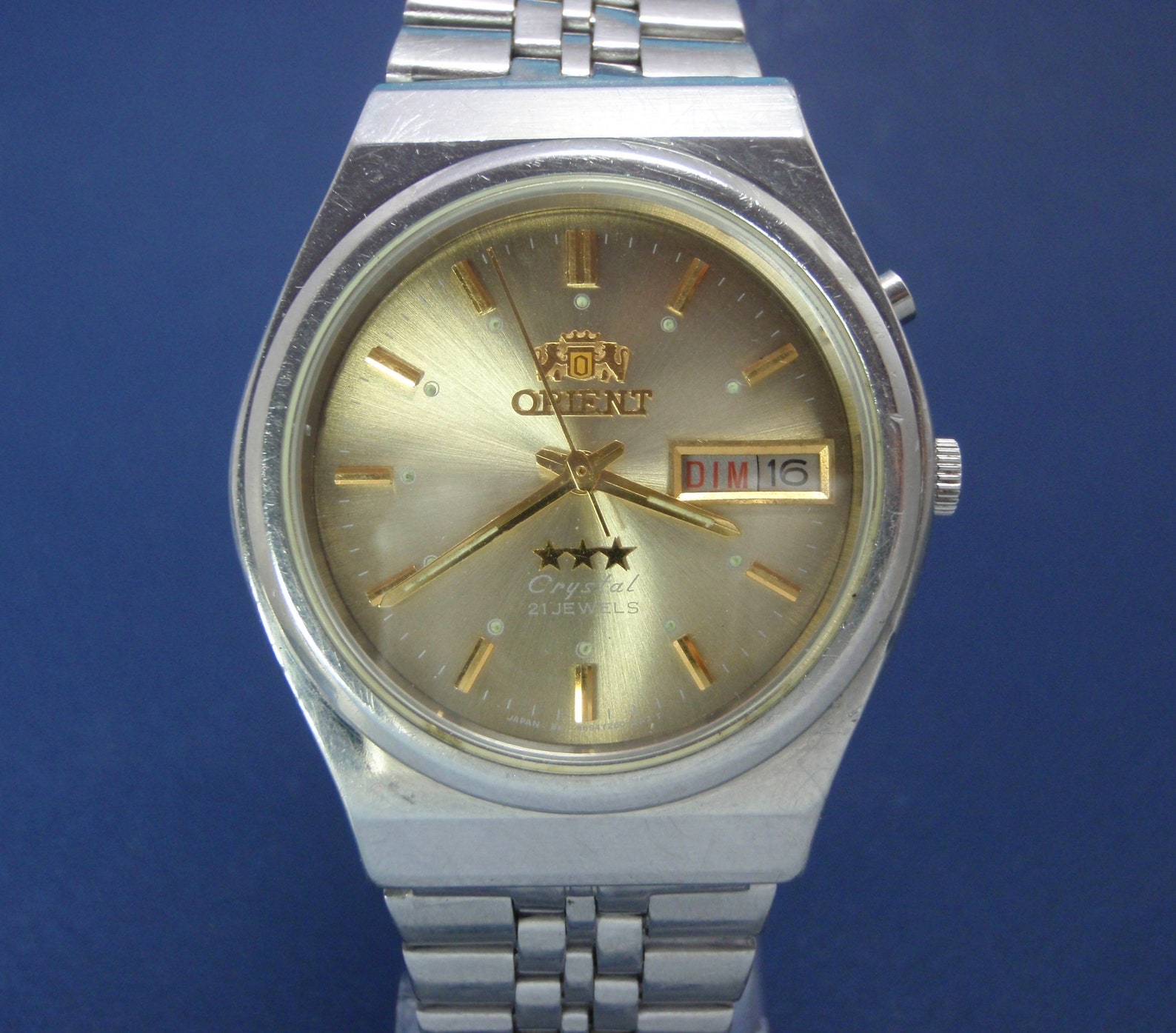ORIENT Japan Crystal 3 Star Vintage Automatic Mechanical Watch - Etsy