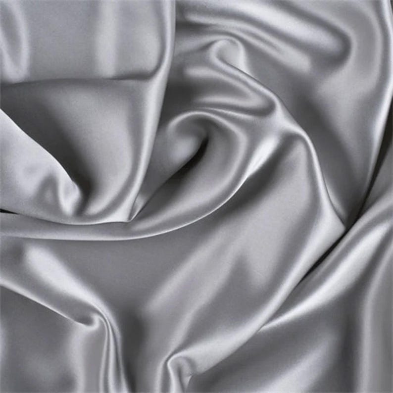 20 Colors Silk Satin Fabric, Luxury Silk Satin Fabric by the Yard ...