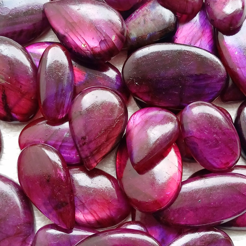 Purple LABRADORITE Dyed CABOCHON Wholesale Purple Dyed Labradorite ...