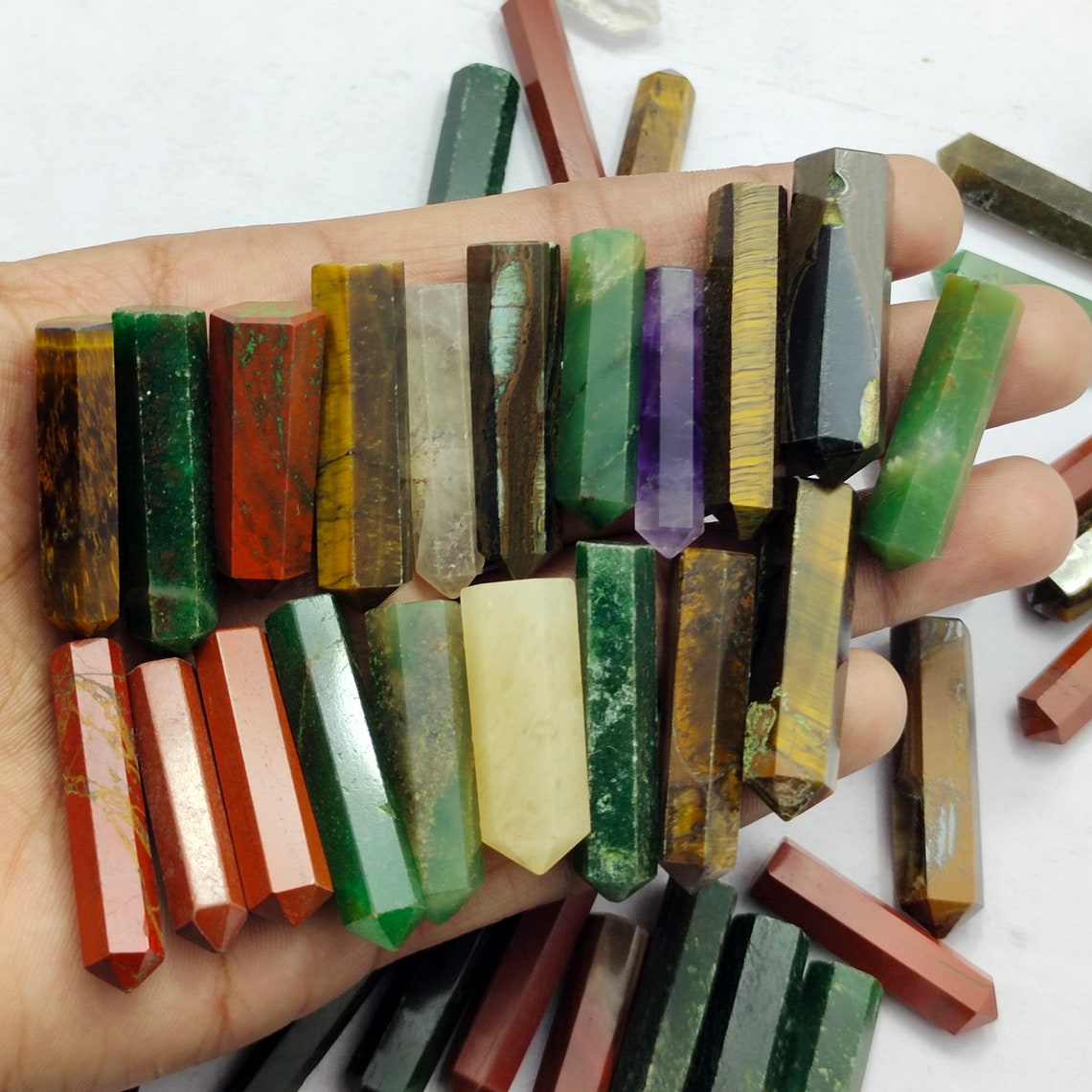 Crystal Points Bulk Crystal Pencil Pointscrystal Points - Etsy