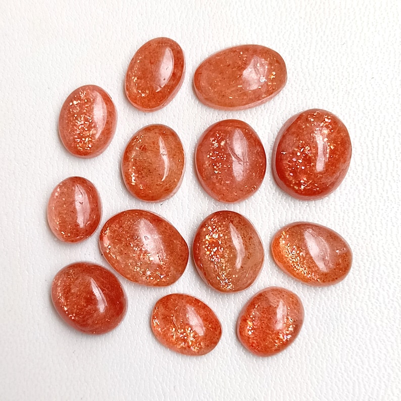 Sunstone Oval Cabochon Wholesale Sunstone Oval Gemstone Lot AAA Quality ...