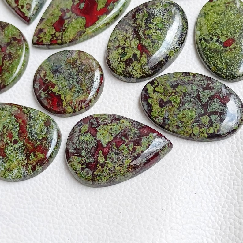 Dragon Jasper Cabochon, Dragon Jasper Gemstone, Wholesale Lot Dragon ...
