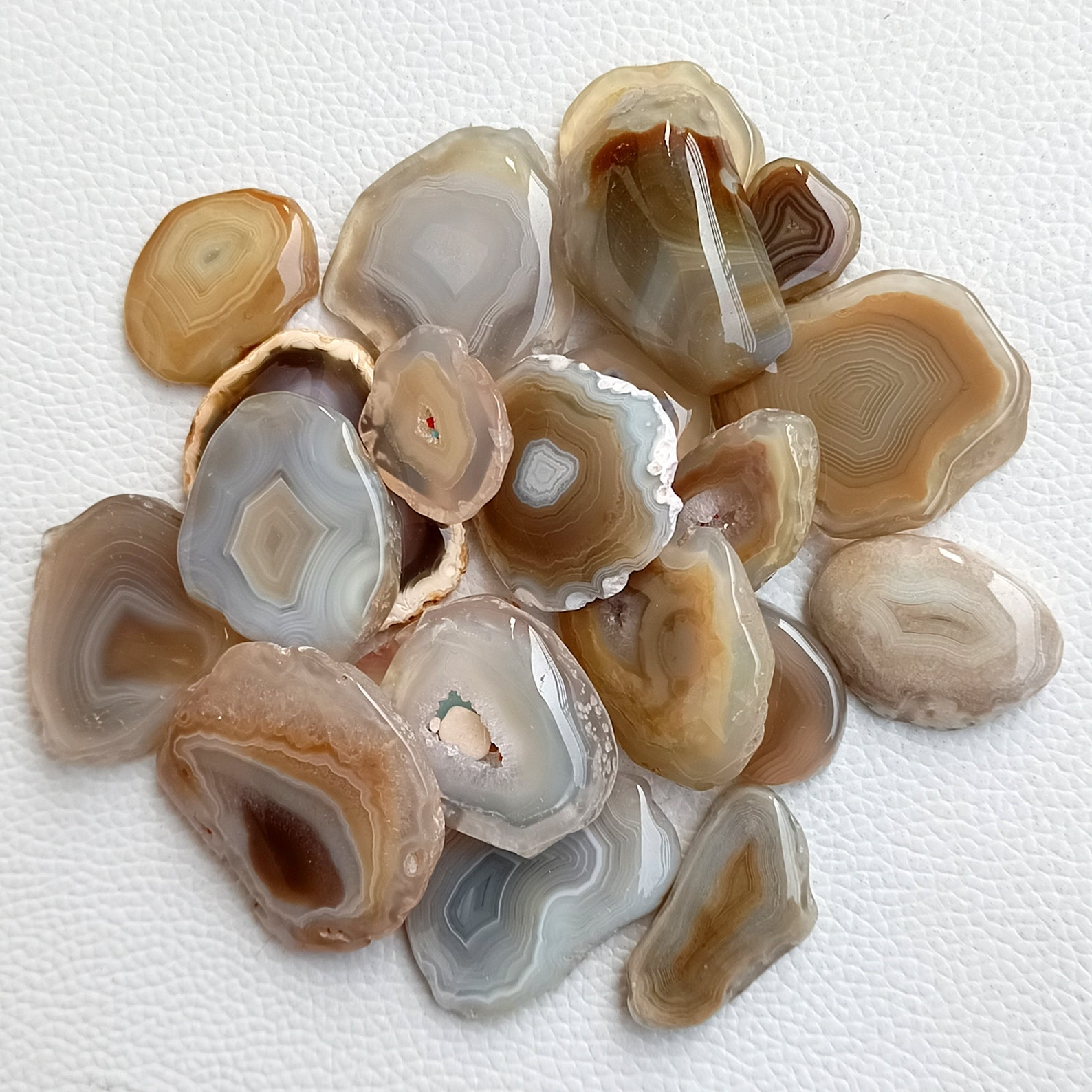 Agate Slice Stone, Natural Agate Slice Gemstone, Bulk Brown Agate Slice ...