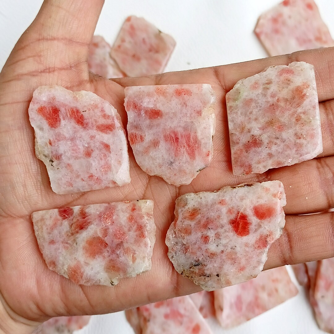 Sunstone Crystal Slab, Natural Sunstone Slice, Sunstone Rock, Raw ...