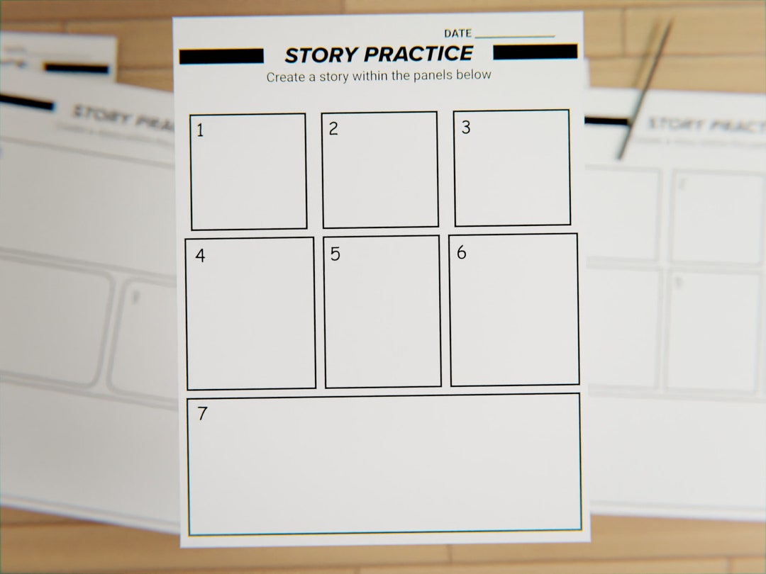 5 Printable Comic Panels for Practice - Etsy