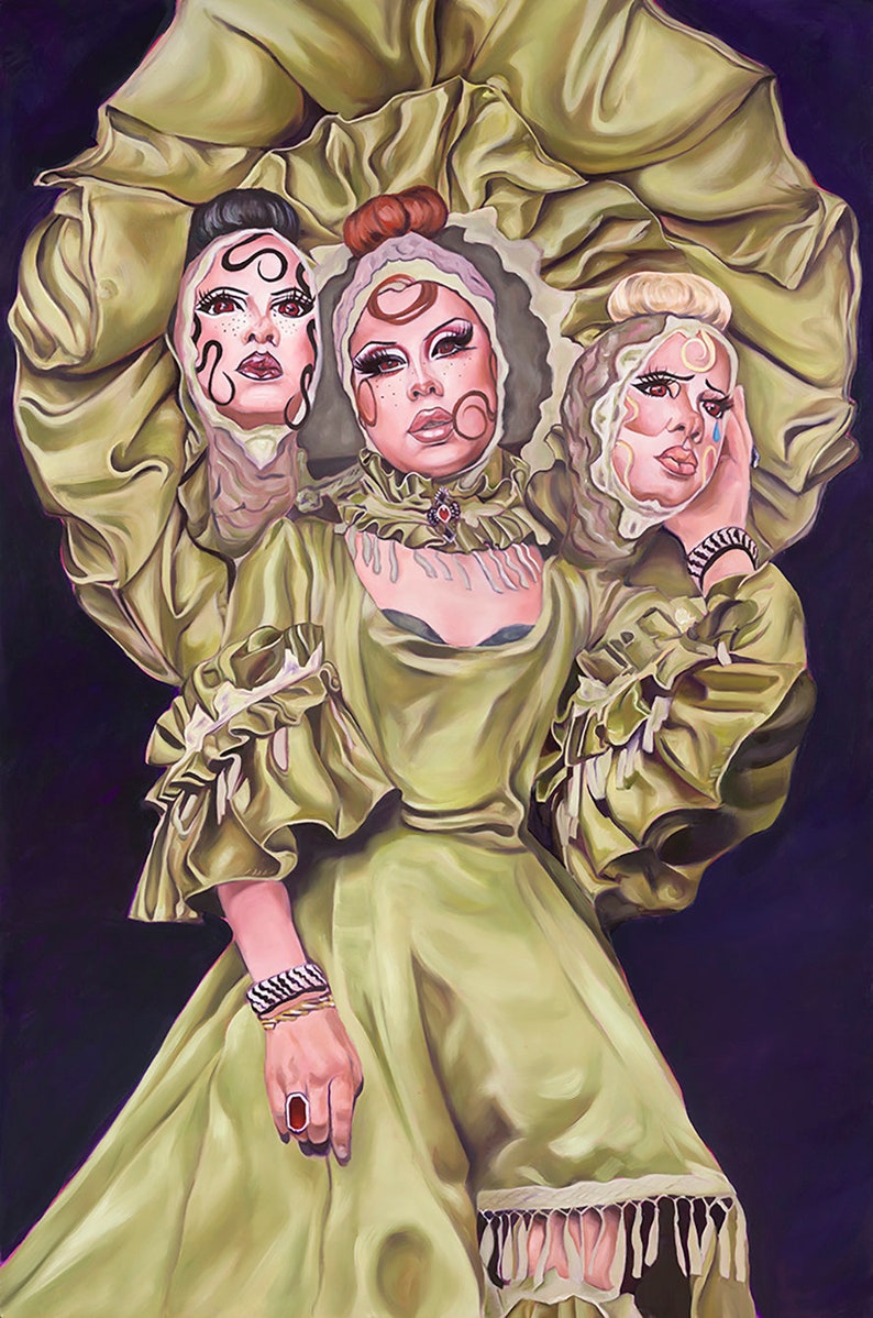 Willow Pill Rupaul's Drag Race Oil Painting Giclée Art - Etsy