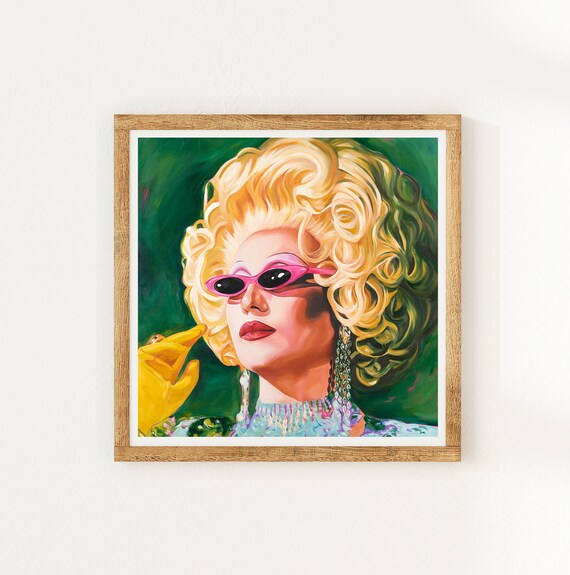 Juno Birch Drag Queen Oil Painting Art Print 12 X | Etsy