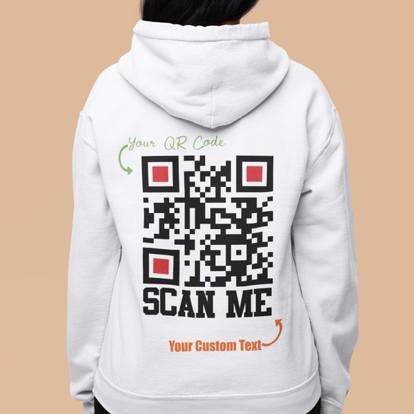 Qr Code Hoodie - Etsy