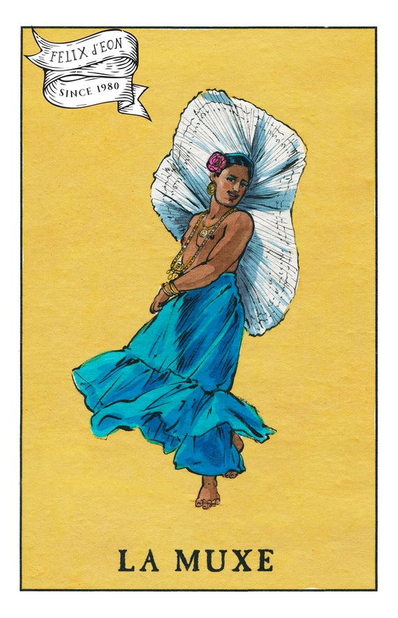 La Muxe. Queer Lgbtq Mexican Loteria Muxe Trans - Etsy