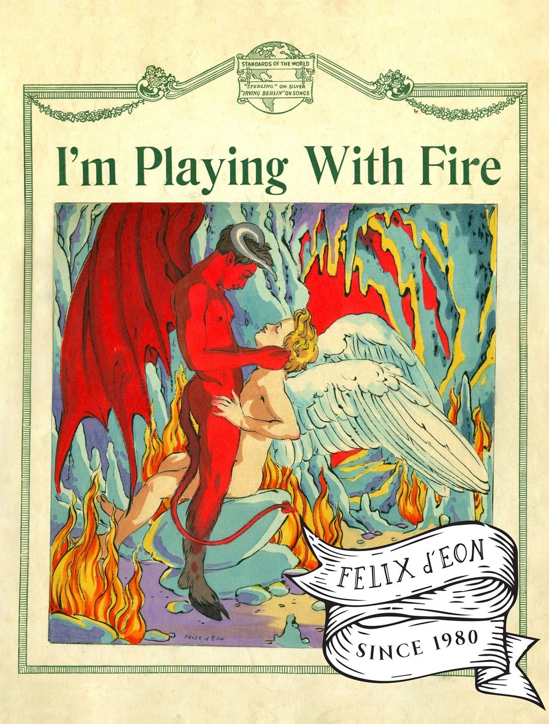 I'm Playing With Fire. Gay Art, Queer, Lgbtq, Romance, Vintage, Erotica ...