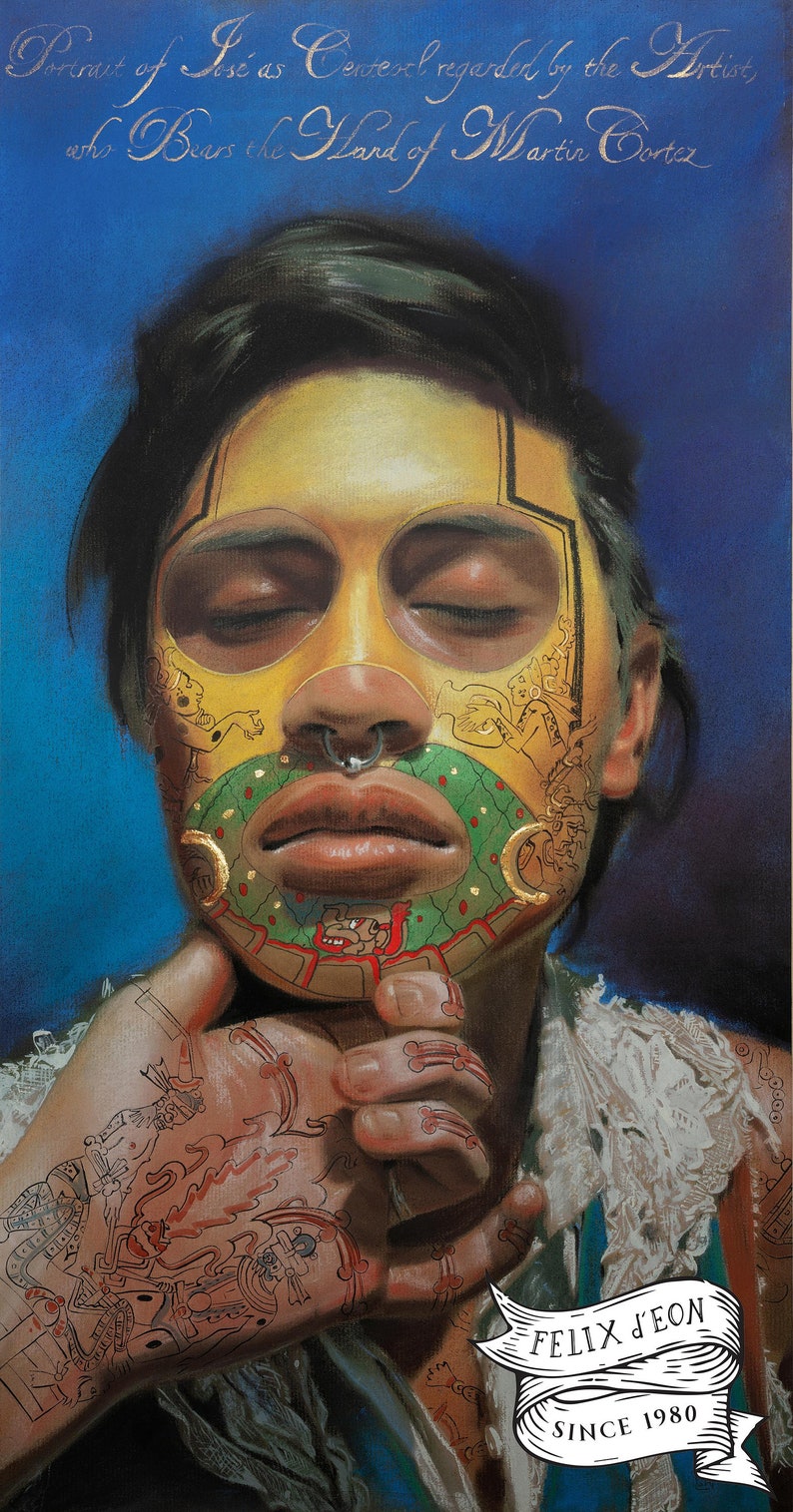 Portrait of Jose as Centeotl Regarded by the Artist Who Bears the Hand ...
