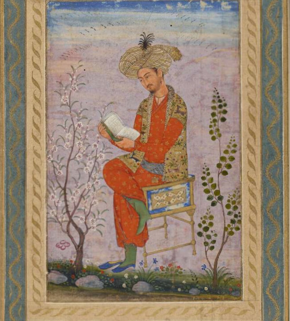 The Emperor Babur and His Lover Baburi Andizani. Gay Indian Art, Muslim ...