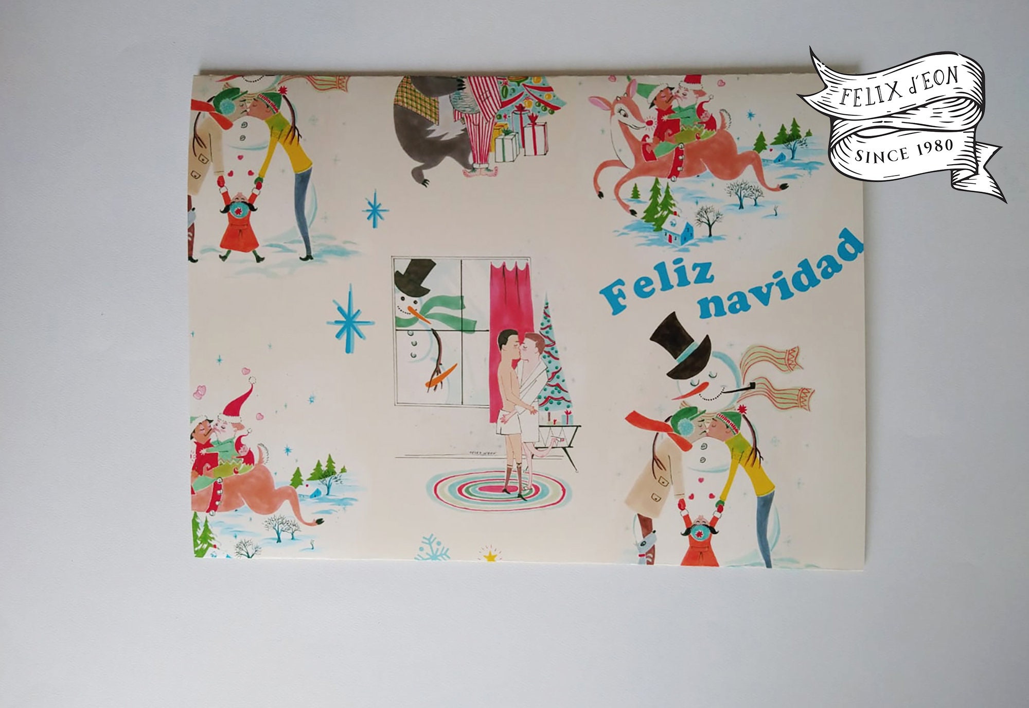 Pack of 5 Christmas Gift Wrap. LGBTQ Pride Queer Latinx - Etsy