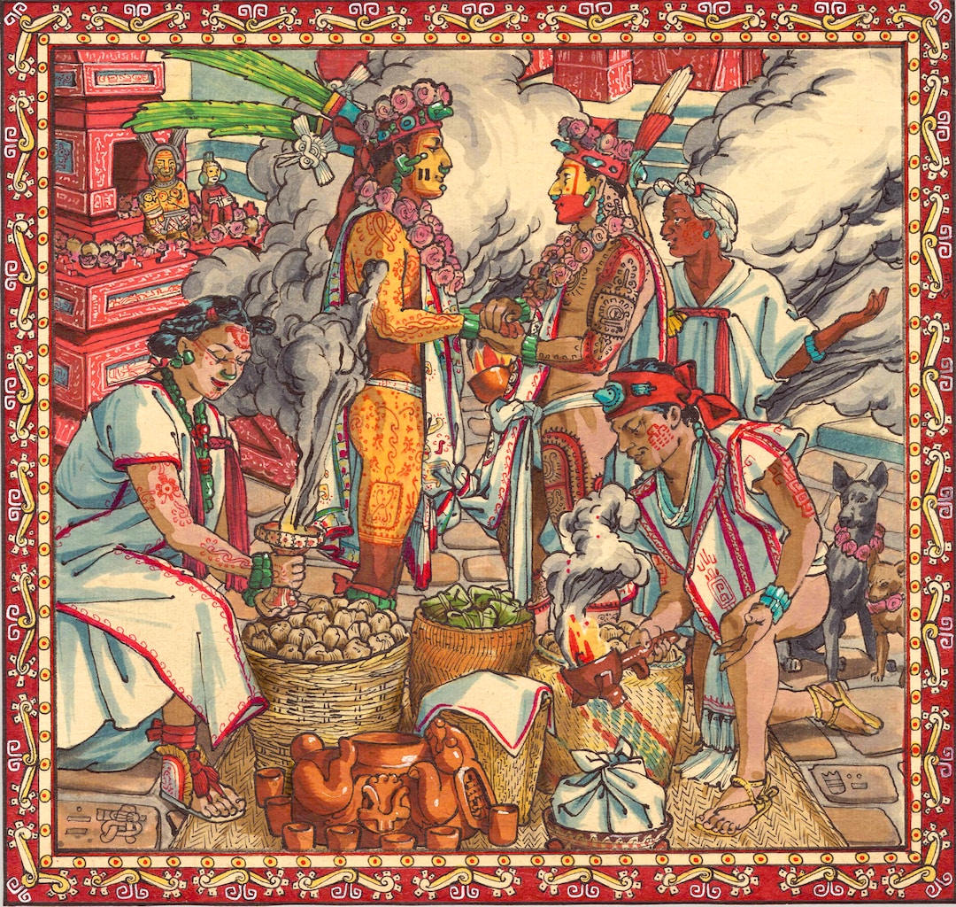 Xochihua Wedding - Mexica (aztec) Marriage, Wedding Ceremony, Love Bond ...