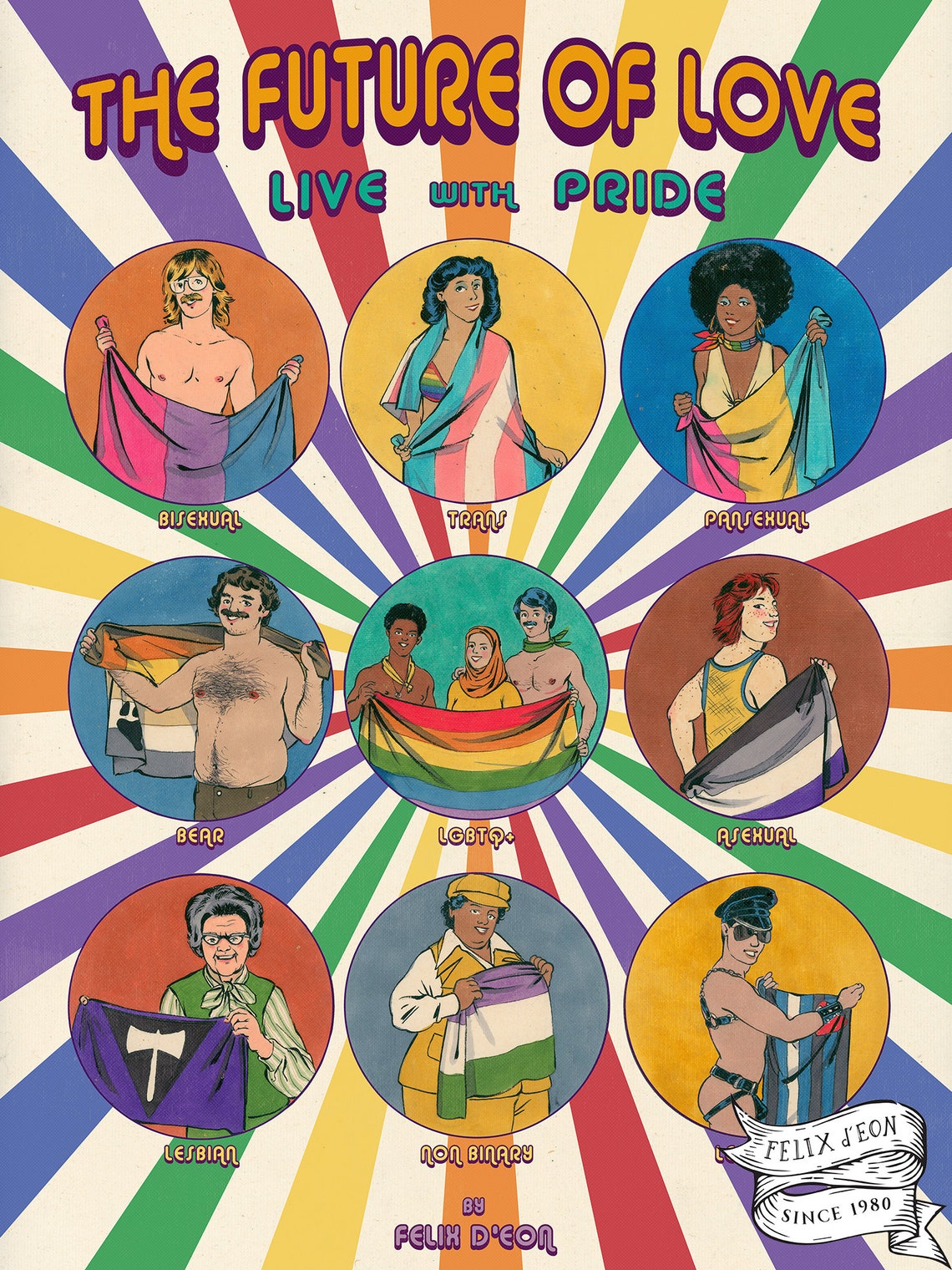 PRIDE 2018 Poster . Lesbian Gay Queer Lgbtq Vintage - Etsy