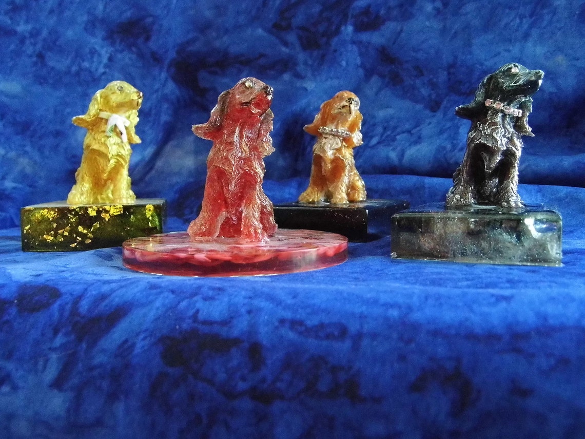 Resin Cocker Spaniel Dog Sculpture Dog Art - Etsy UK