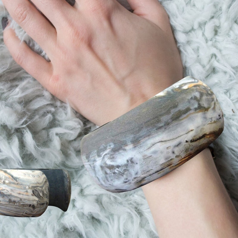 Polymer Clay Cuff - Etsy