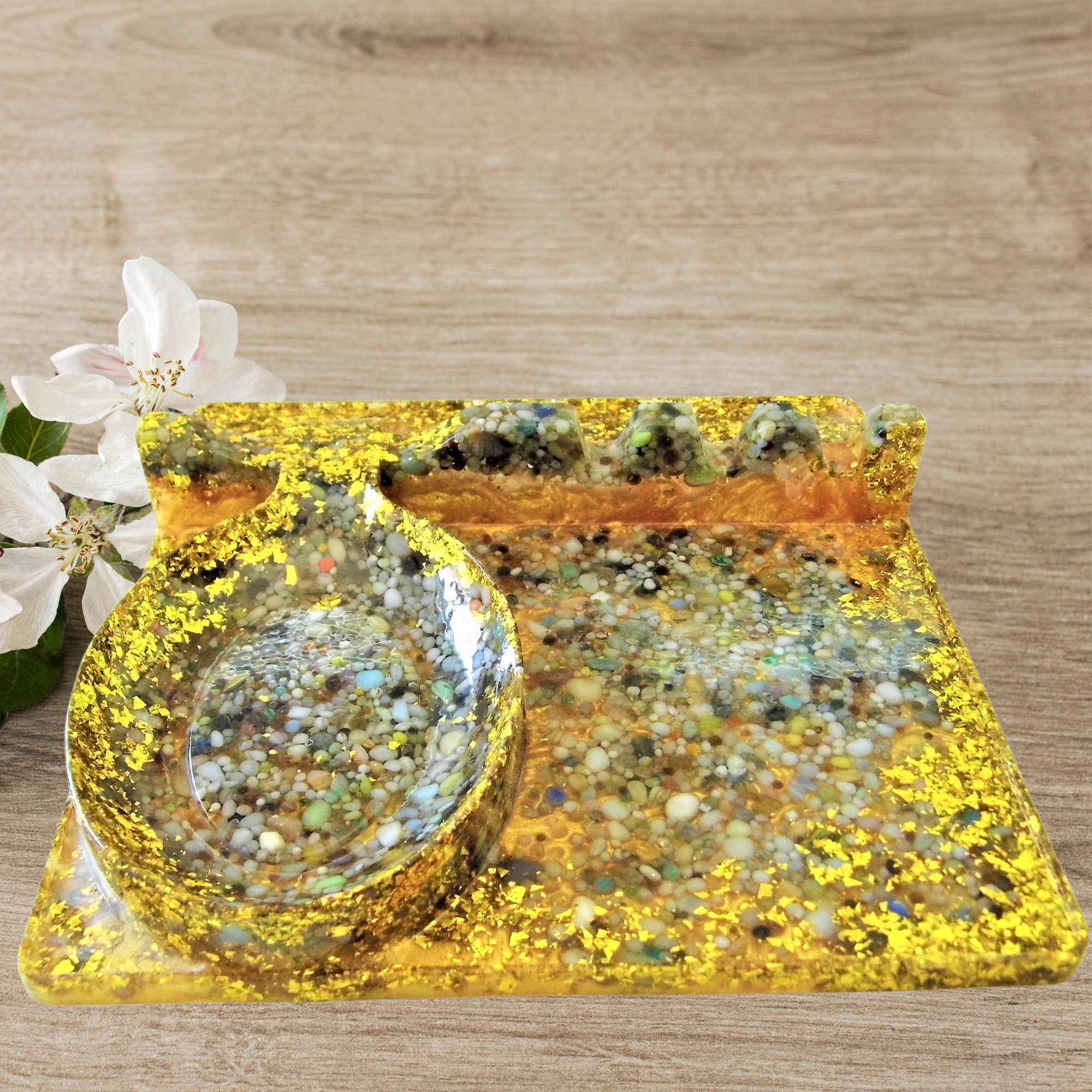 Resin Spoon Rest, Handmade, Unique Designs/colors, Organization - Etsy