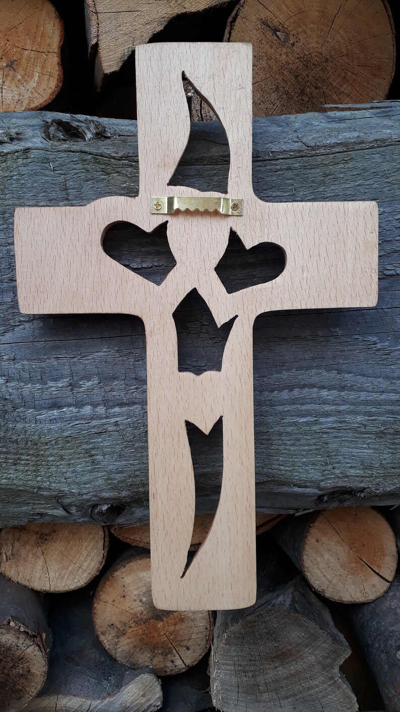 Wooden Crucifix Carved Wood Cross Crucifix Wall Cross - Etsy