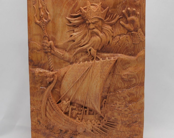 Wood Carved Picture Wall Decoration Plaque. Old Man Face. - Etsy