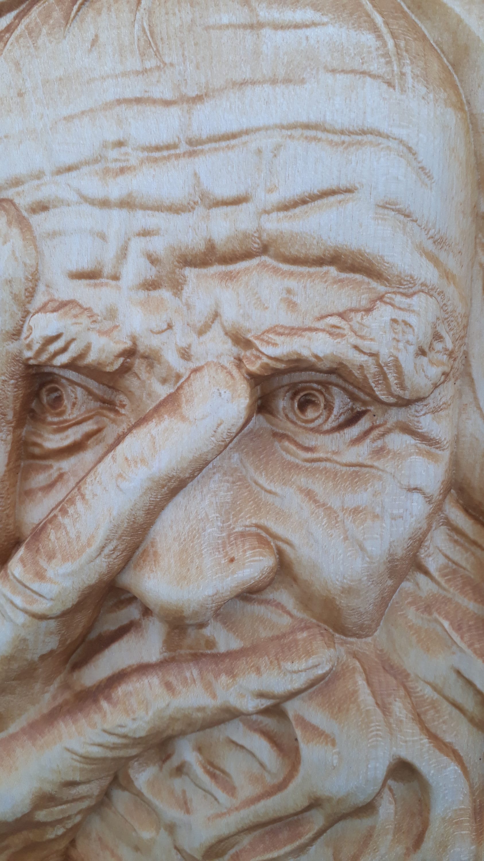 Wood Carved Old Man Face Plaque - Beech Wood Wall Decor - Etsy UK