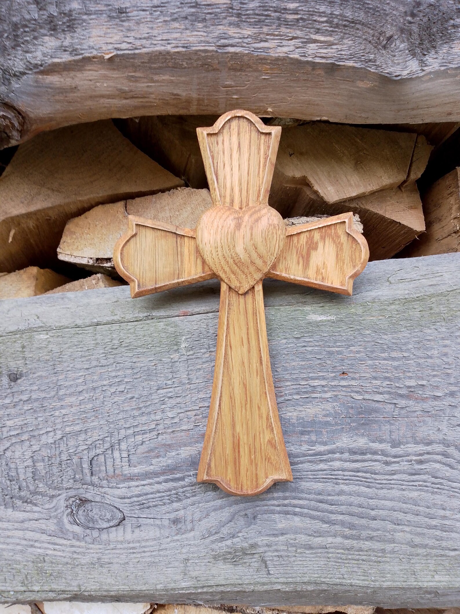 A Cross Carved From Beech Wood, a Nice Gift - Etsy