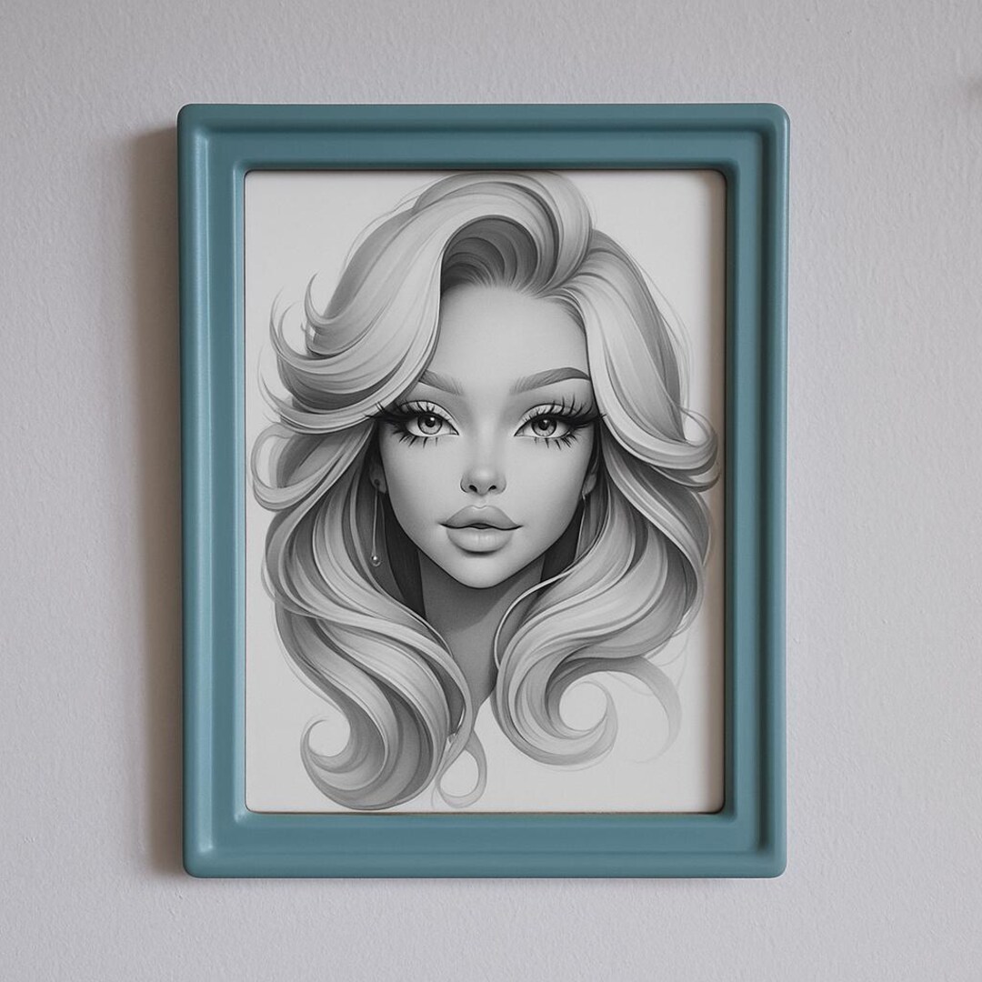 Blue Rectangular Frame, Rectangular Photo Frame, Wooden Picture Frame ...