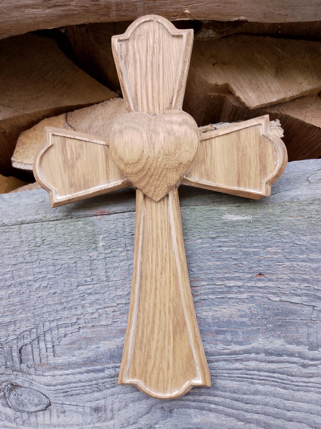 A Cross Carved From Beech Wood, a Nice Gift - Etsy