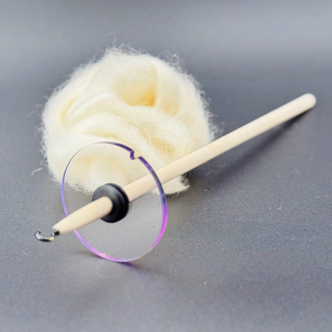 Lolly Pop Purple Edge Glow Drop Spindle - Etsy