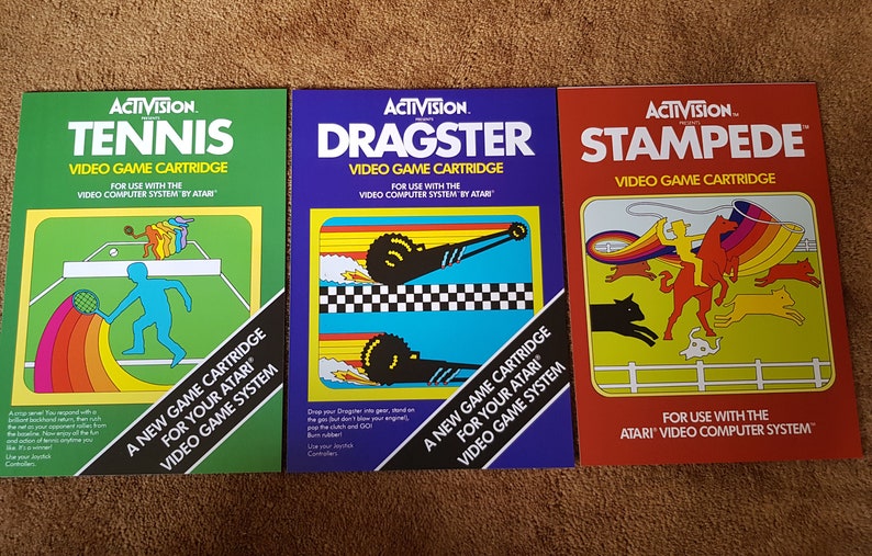 ACTIVISION ATARI Box Art HUGE Bundle. - Etsy