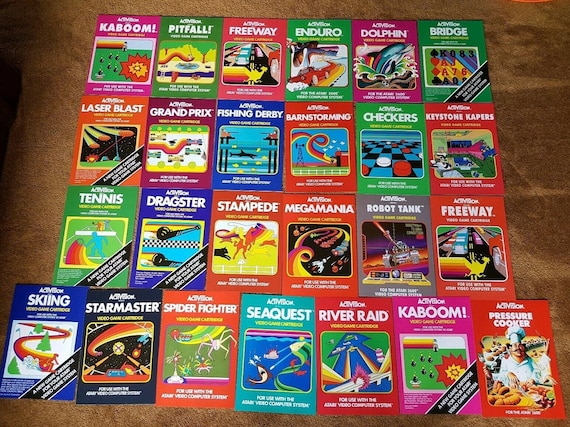 ACTIVISION ATARI Box Art HUGE Bundle. | Etsy