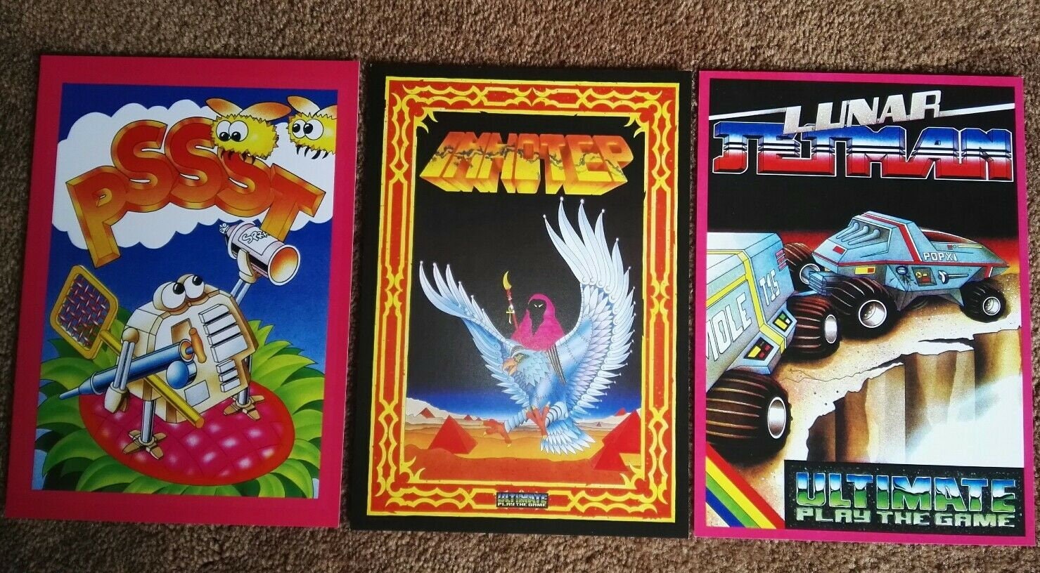 14 ULTIMATE Play the Game A4 Posters 80s Retro GAME ART. Commodore ...
