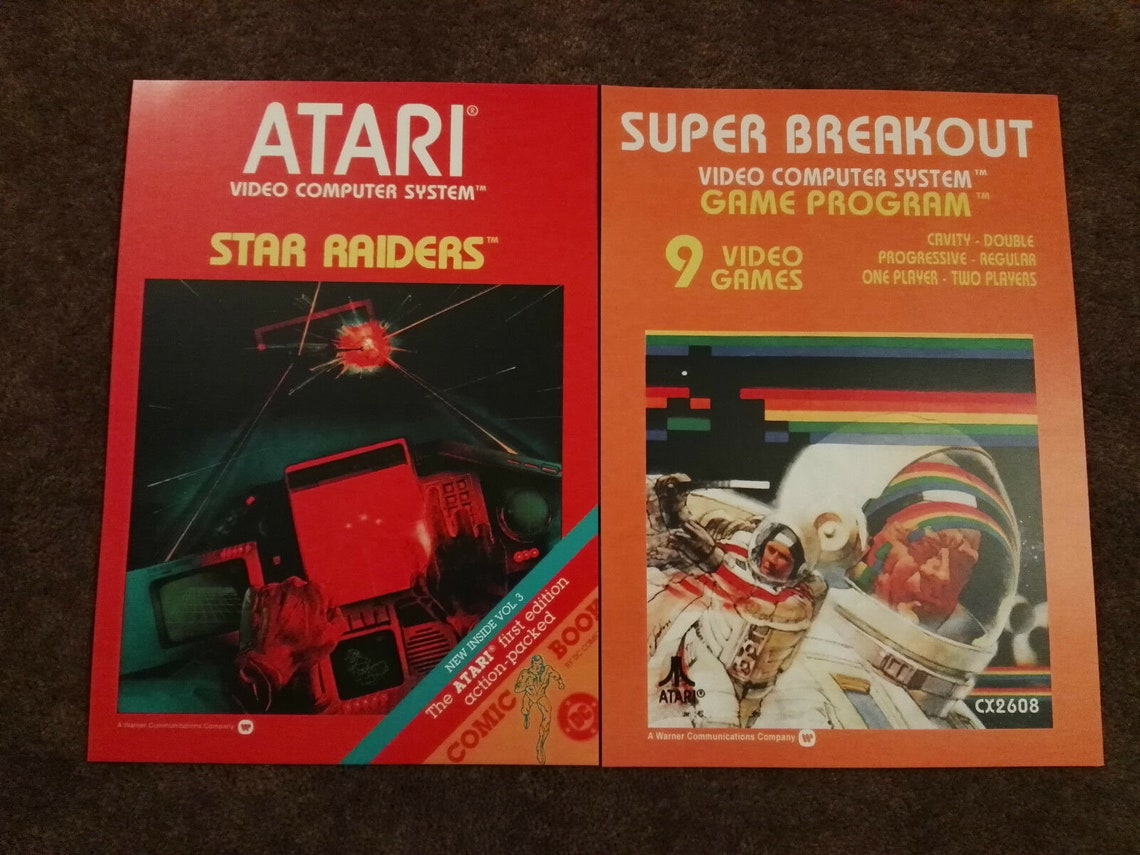 Énorme ATARI Box Art Collection. Space Invaders Astéroïdes - Etsy France