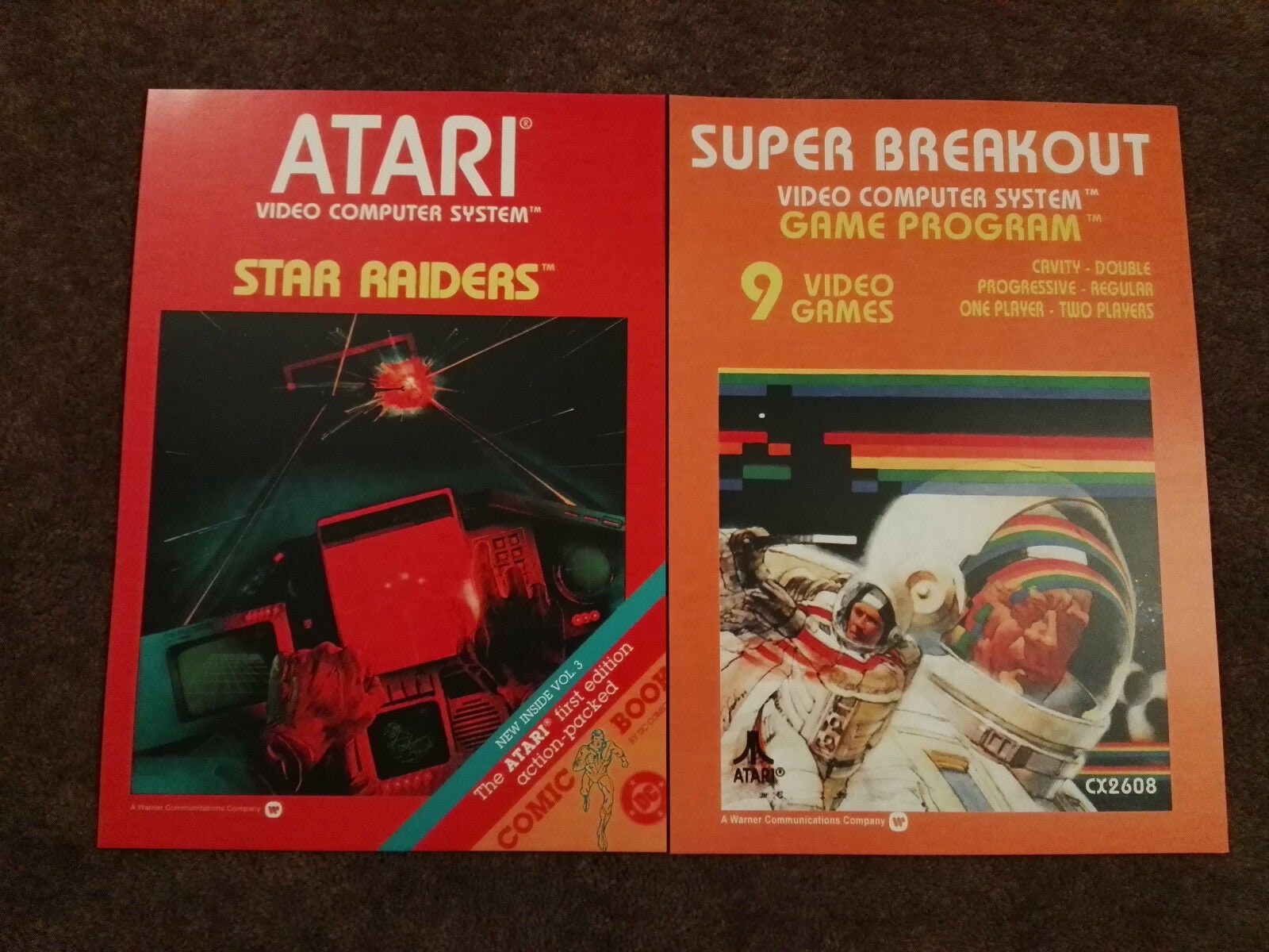 Huge ATARI Box Art Collection. Space Invaders, Asteroids, Pac-man ...
