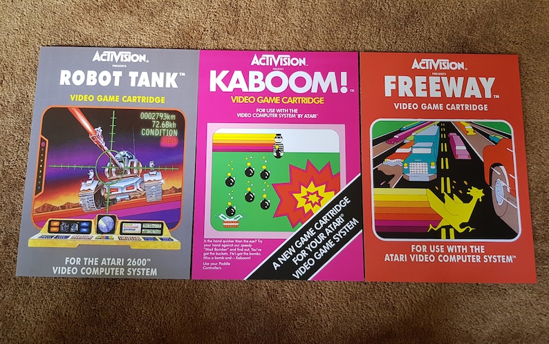 ACTIVISION ATARI Box Art HUGE Bundle. - Etsy