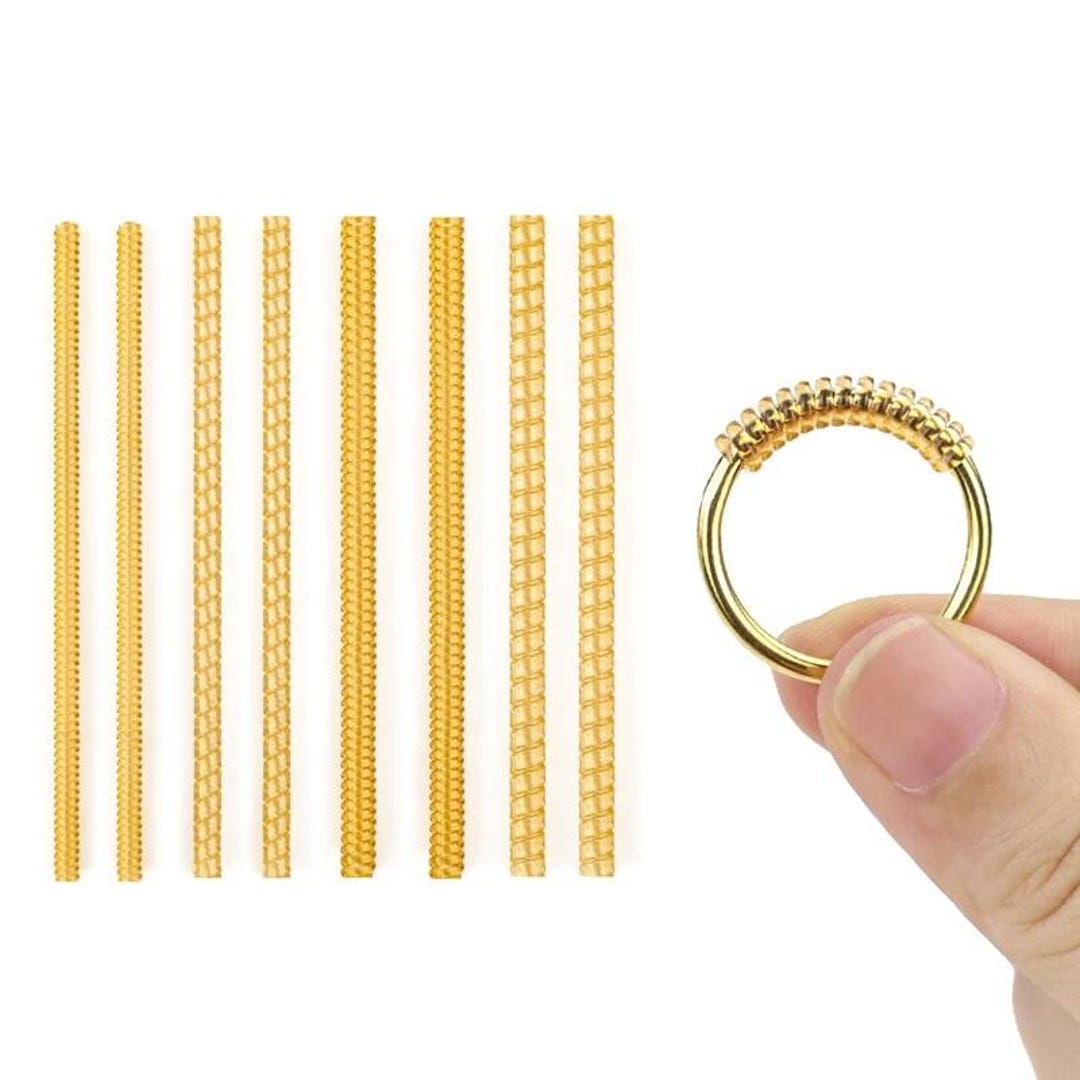 8PCS Jewelry Tools Spiral Base Ring Adjuster Ring Tightener Resizing ...