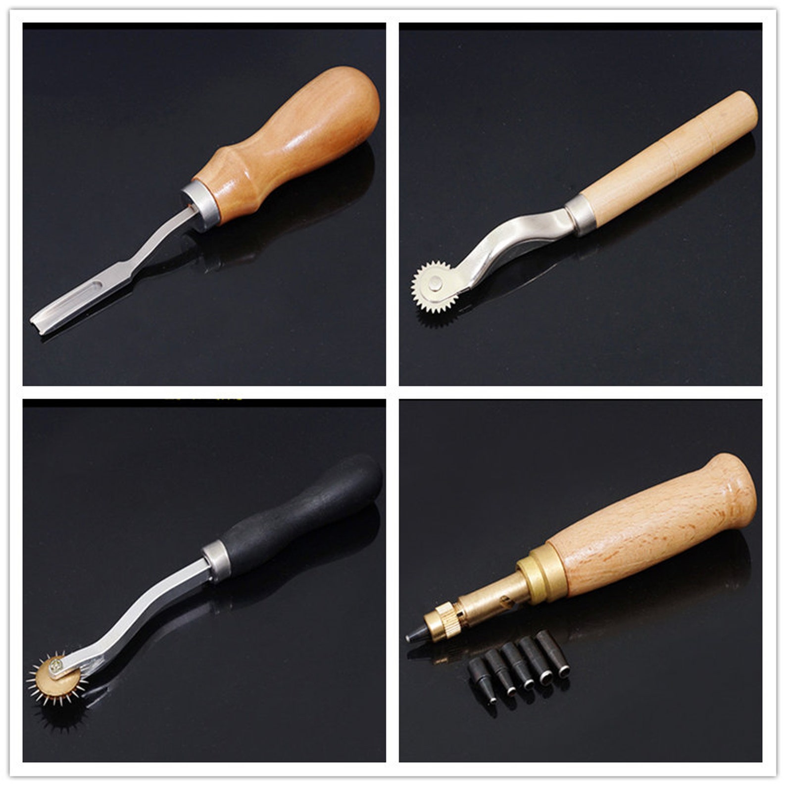 19 Pcs Set Leather Tools Punch Kit Sewing Stitching Carving - Etsy