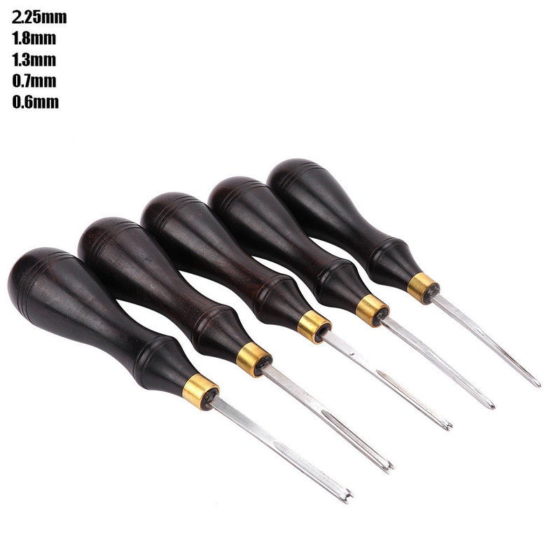 1pcs Sharp Leather Edge Chamfer Steel Blade Ebony Handle DIY | Etsy