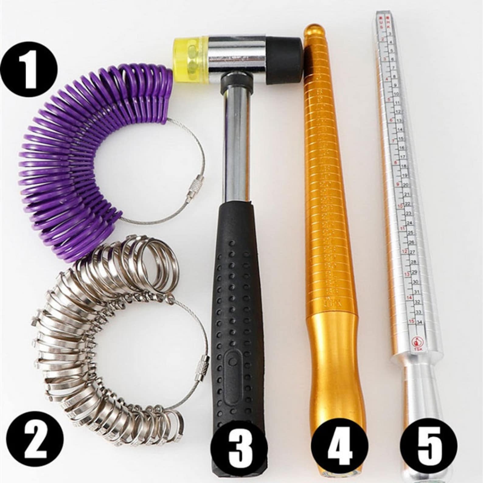 6 Style Jewelry Measuring Tool Plastic Stick Ring Sizer Ring - Etsy