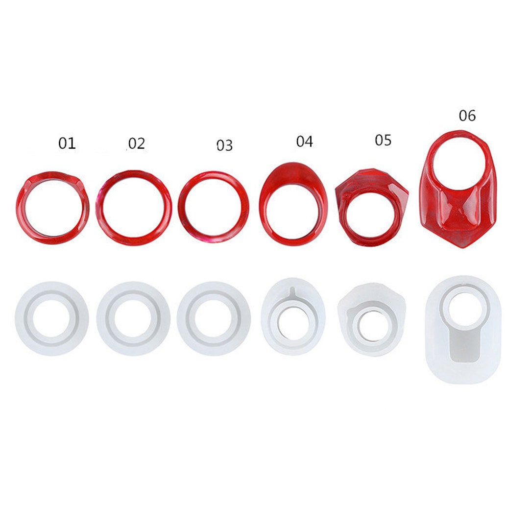 DIY Silicone Ring Molds for Resin Jewelry Making Craft Epoxy Molds Uv ...