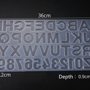 26 English Letter Digital Moulds High Mirror DIY Crystal | Etsy