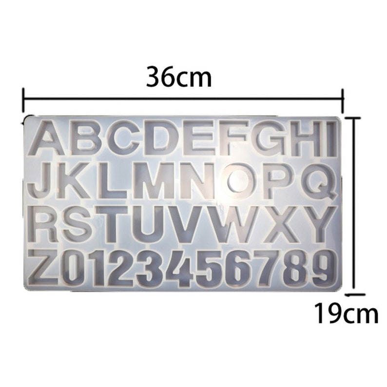 26 English Letter Digital Moulds High Mirror DIY Crystal | Etsy