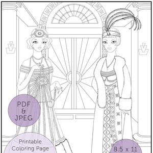 coloring pages roaring 20s